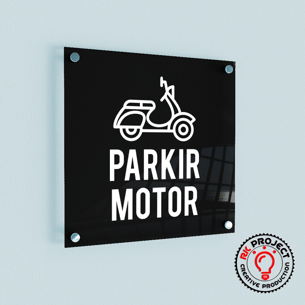 Jual PARKIR MOTOR SIGN BOARD AKRILIK ACRYLIC | Shopee Indonesia