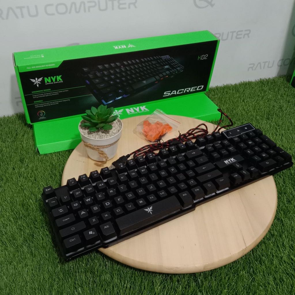 Jual Keyboard Gaming NYK Nemesis Full size K-02 Sacred | Shopee Indonesia