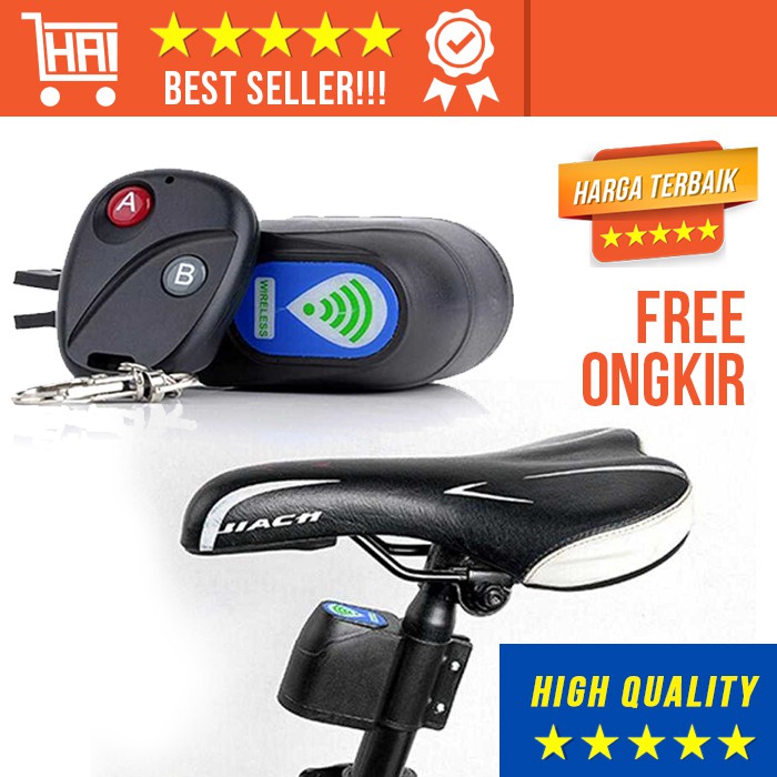 Jual ALARM SEPEDA PLUS REMOTE PENGAMAN ANTI MALING AMAN AIR WATERPROOF ...