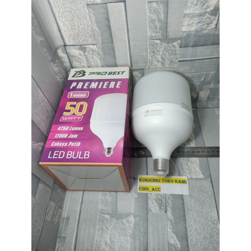 Jual Lampu LED Jumbo 50 Watt Premiere Bohlam Kapsul Ukuran Besar | Shopee Indonesia