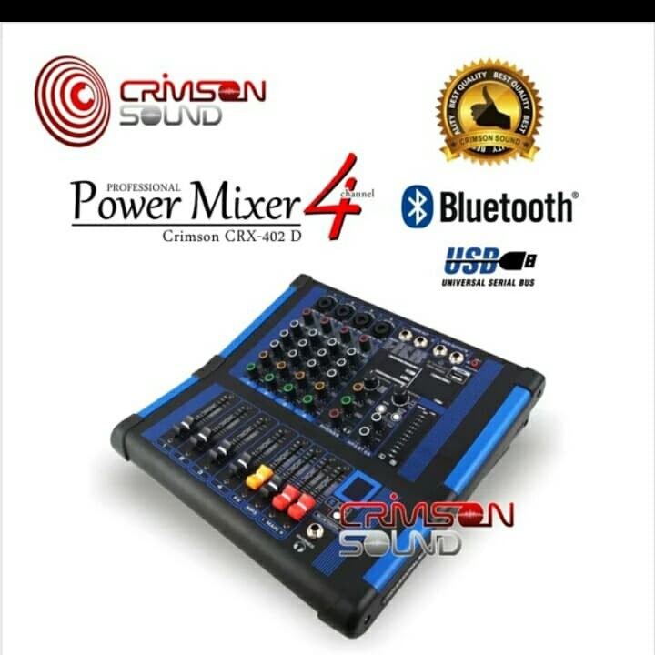 Jual Power Mixer Crimson CRX402D 4 Channel Bluetooth CRX-402D | Shopee Indonesia