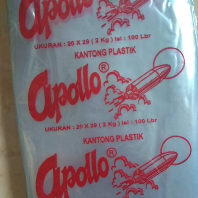 Jual Kantong Plastik Apollo tulisan merah 2 kg | Shopee Indonesia