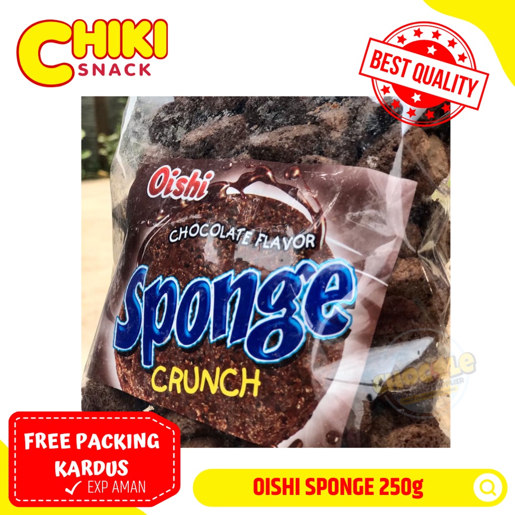 Jual PROMO 12.12 OISHI SPONGE COKLAT 250G || PUSAT GROSIR SNACK DAN ...