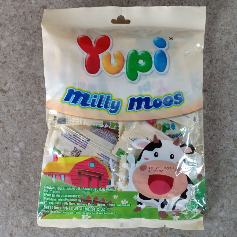 Jual Permen Yupi Milly Moos 119 gram | Shopee Indonesia