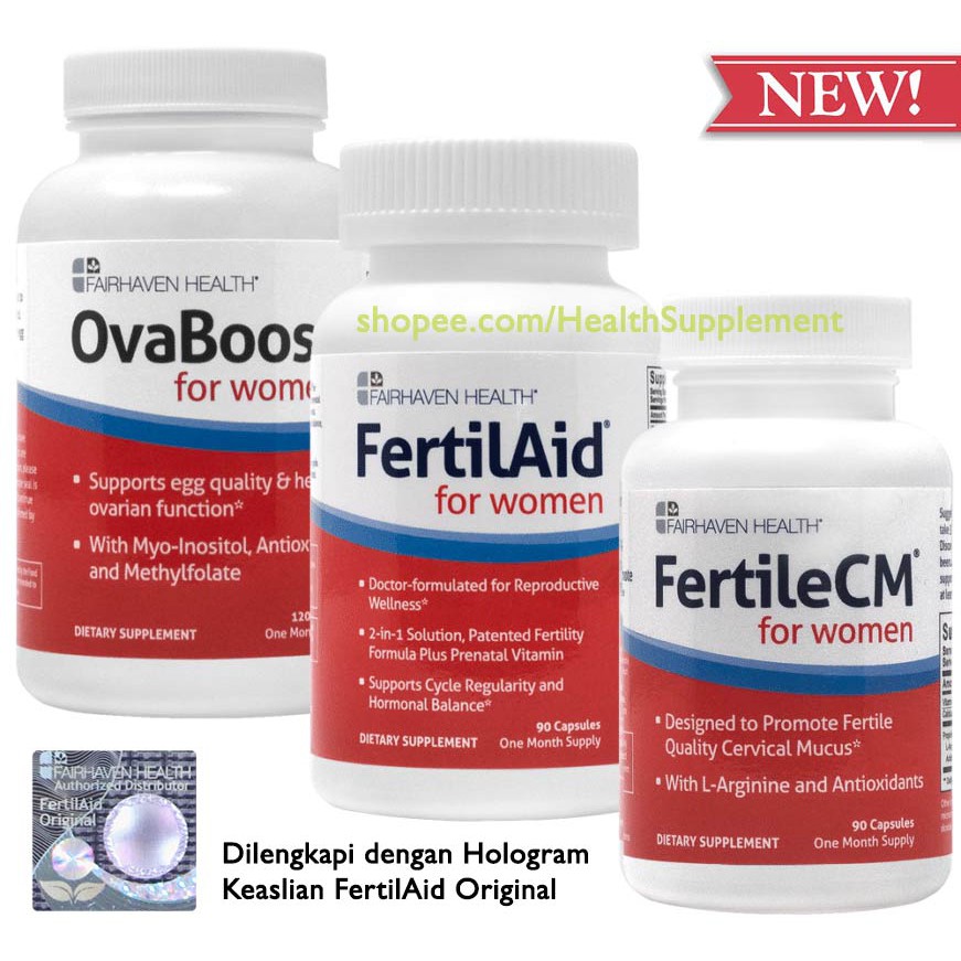 Jual FertilAid for Women + FertileCM + Ovaboost: Paket Komplit ...