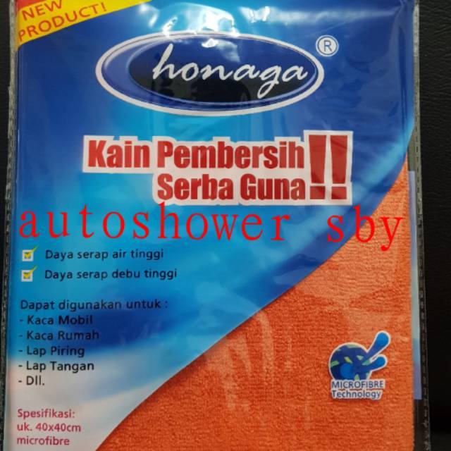 Jual Lap Microfiber Honaga Uk 40 x 40 (GROSIR LEBIH MURAH) | Shopee ...