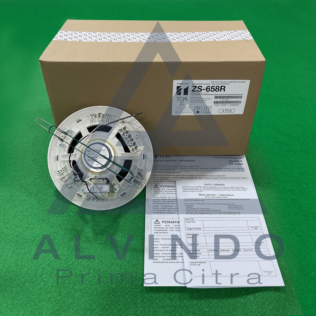 Jual TOA ZS-658R (Ceiling Speaker 6W / Speaker Plafon 6W / ZS 658 R ...