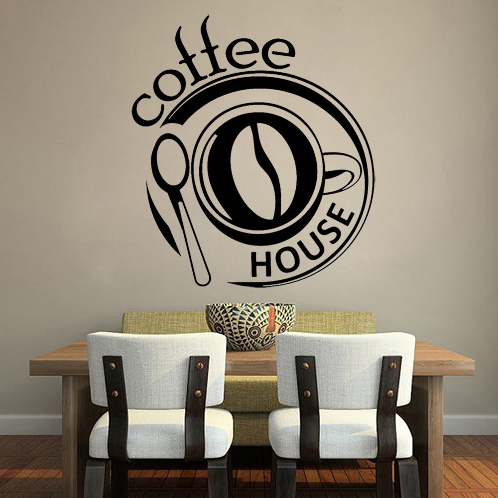Jual Stiker Dinding Kopi Dekorasi Kafe Coffee Wall Sticker Coffee House ...