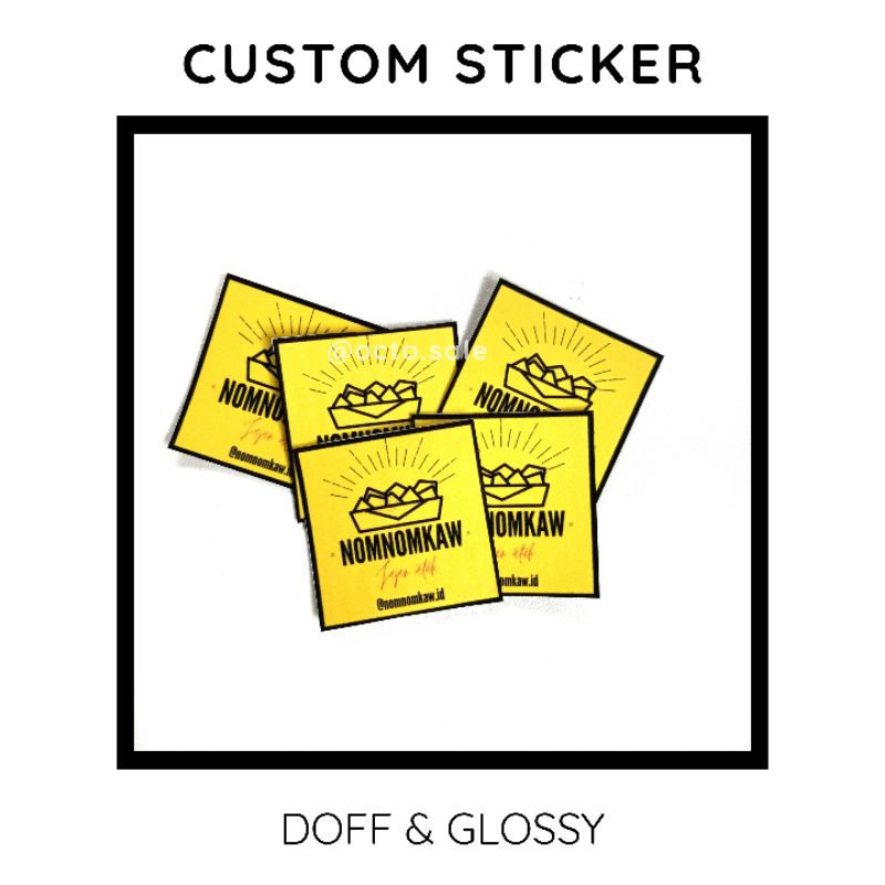 Jual Custom Sticker / Stiker Custom Request Suka-suka | Shopee Indonesia