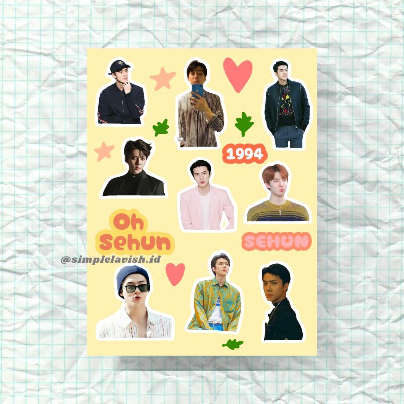 Jual Stiker K-POP | EXO Sticker Sheet | Shopee Indonesia