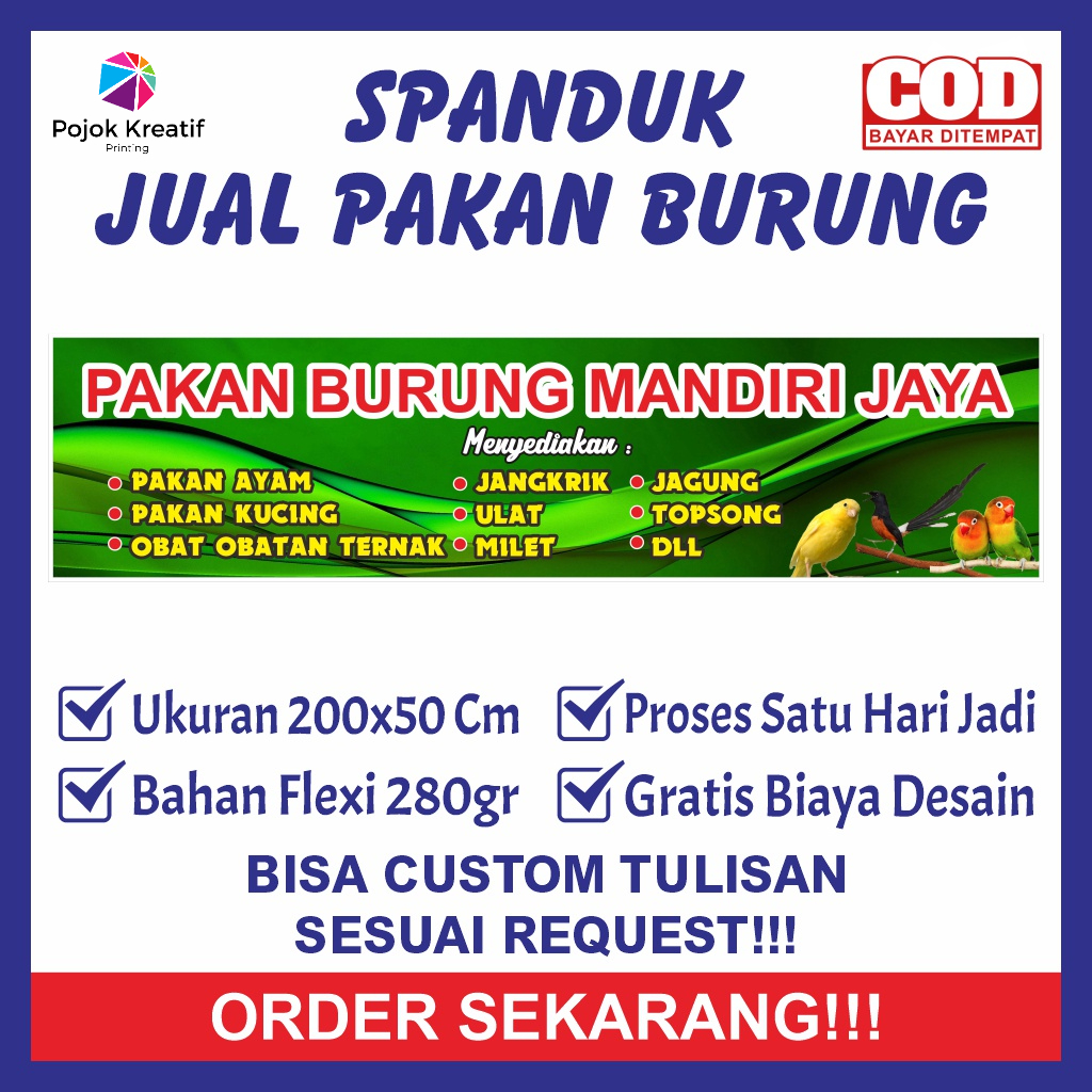 Jual Spanduk Sepanduk Banner Bener Baner Backdrop Plang Poster Usaha ...