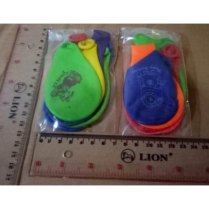 Jual Balon Ultah Ulang Tahun Warna Warni isi 5 Bagus READY STOCK ...