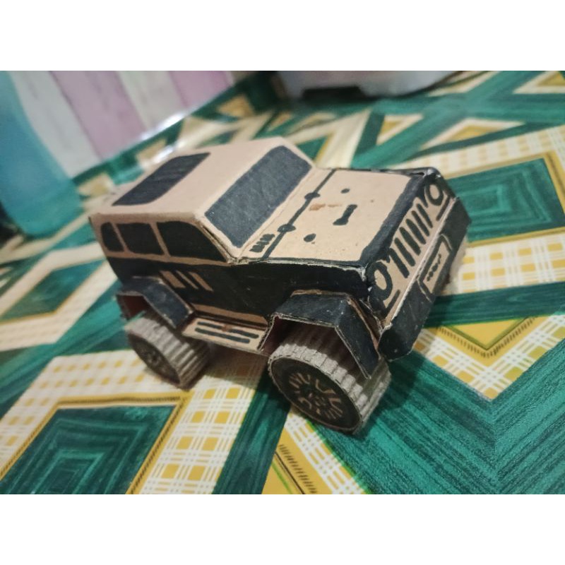 Jual Mobil Kardus / prakarya kardus / mobil jeep / miniatur mobil ...