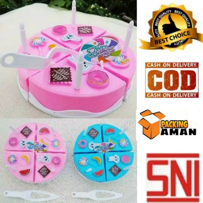 Jual Kue Tart Mainan Anak,Mainan Kue Ulang Tahun Potong | Shopee Indonesia