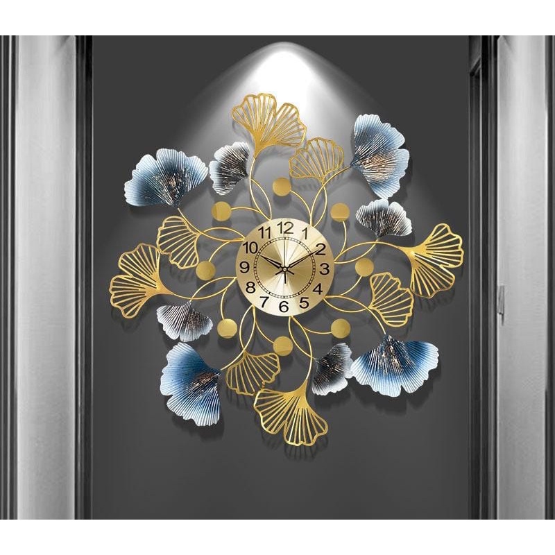 Jual Jam Dinding Motif bunga Mewah Ruang Tamu Ruang Makan Jam Mewah Jam ...