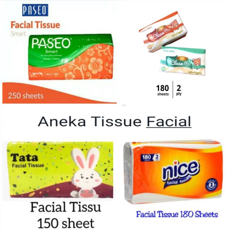 Jual Aneka tissue facial Paseo tissue nice cleanplus tata | Shopee ...