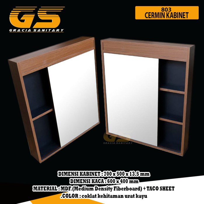 Jual Adhikari Cermin Kabinet Kamar Mandi Cermin Wastafel / Mirror ...