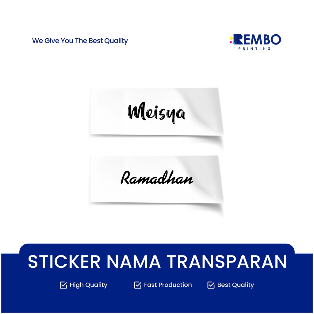 Jual Cetak Sticker Nama Transparan - Label Nama - Sticker Nama ...