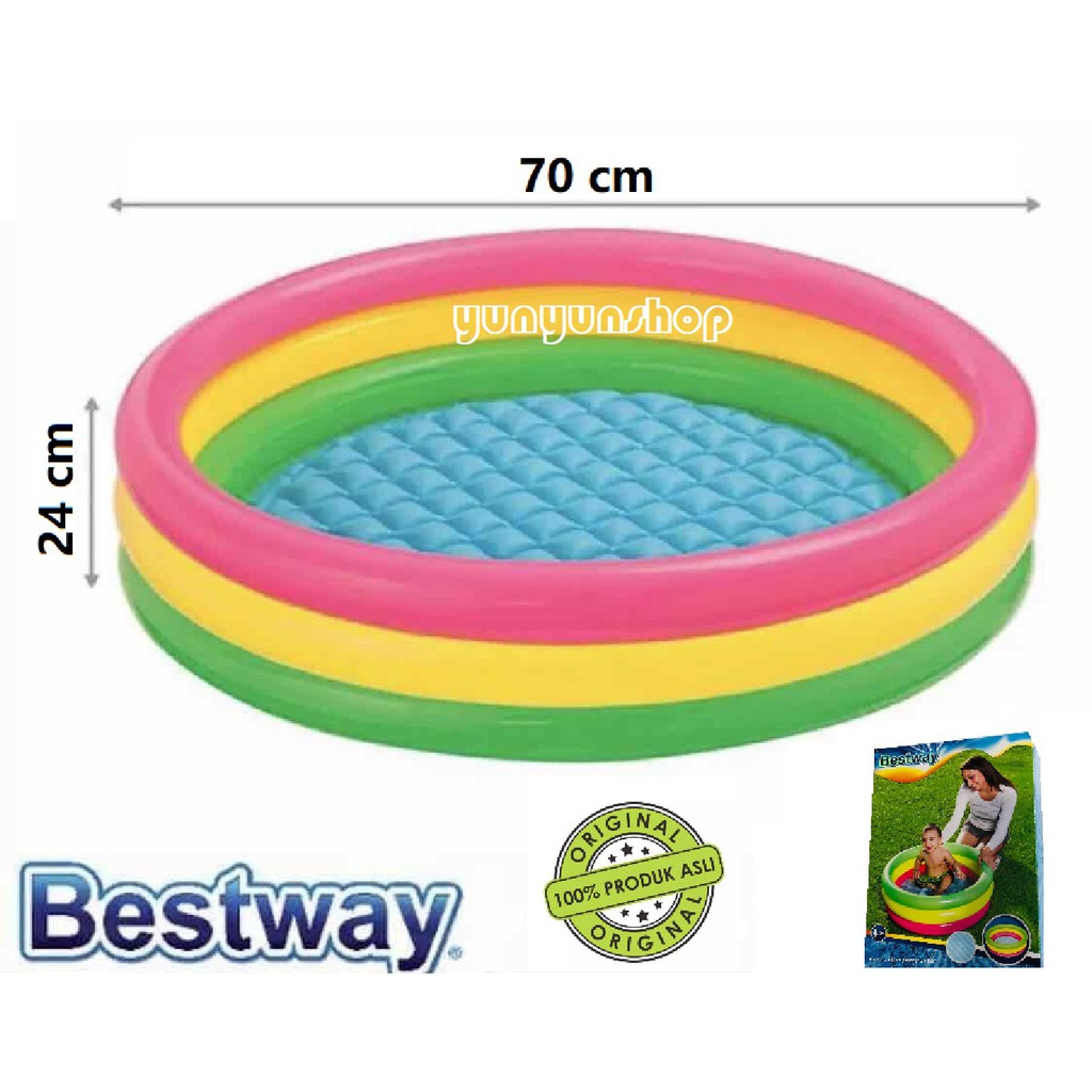 Jual Bestway - BALON KOLAM RENANG -Ukuran 70cm X70cm X 24cm | Shopee ...