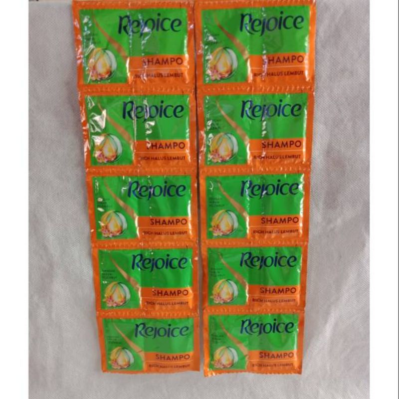 Jual shampoo rejoice rich soft smooth 1 renceng - 12 sachet | Shopee ...