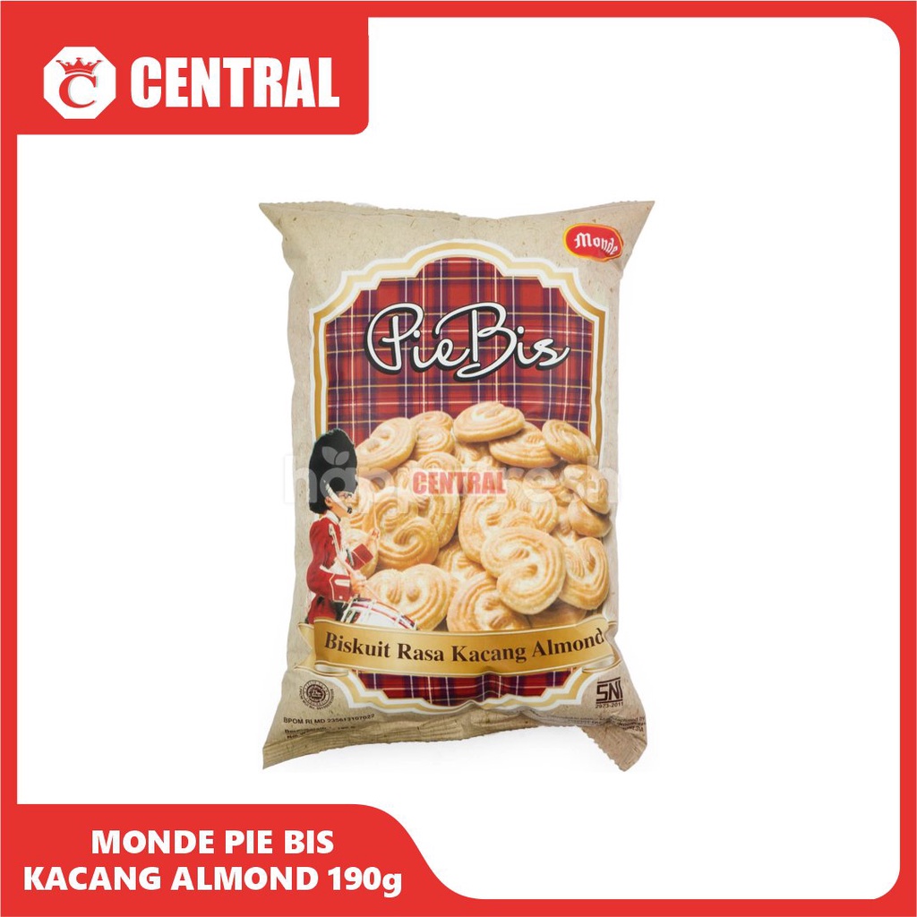 Jual MONDE PIE BIS KACANG ALMOND 190G | Shopee Indonesia