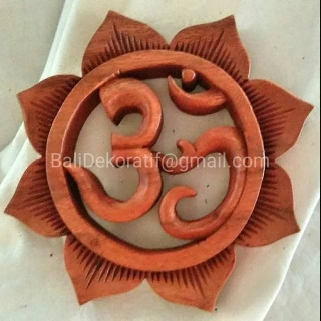Jual Ukiran Bali Model Ongkara India 15cm Dekorasi | Shopee Indonesia