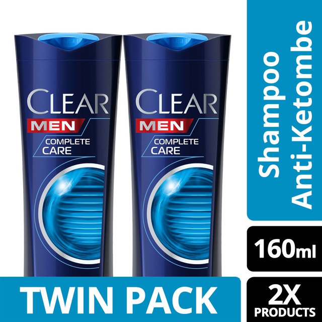 Jual CLEAR Men Complete Care Shampoo 160 ml Twin Pack | Shopee Indonesia