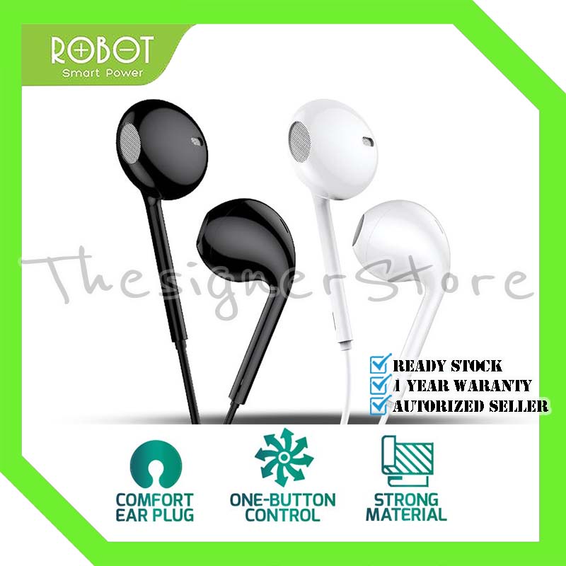 Jual Headset Robot RE10 Wired Headset Wired Earphone Bass Smartphone ...