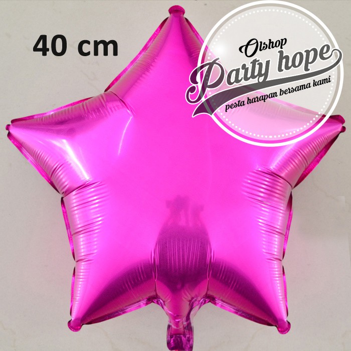 Jual Balon star pink fanta/ Balon bintang pink famta / balon foil star ...