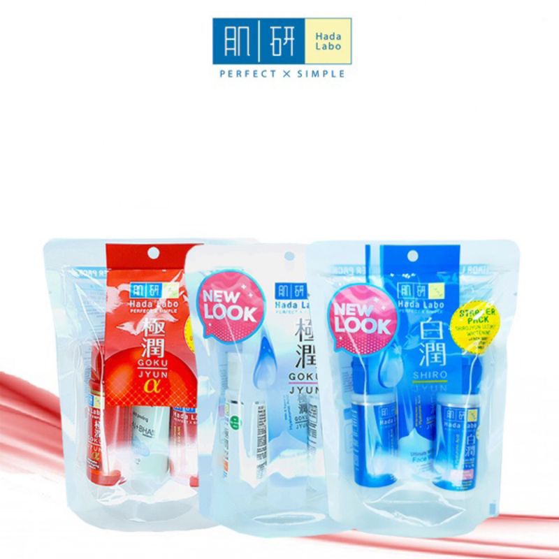 Jual NEW PACKAGING Hada Labo Starter Pack Gokujyun / Shirojyun ...