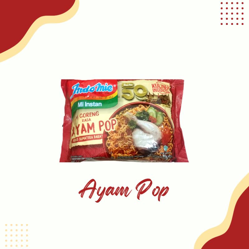 Jual Indomie Ayam Pop Halal / Indomie Mi Goreng Rasa Ayam Pop Khas ...