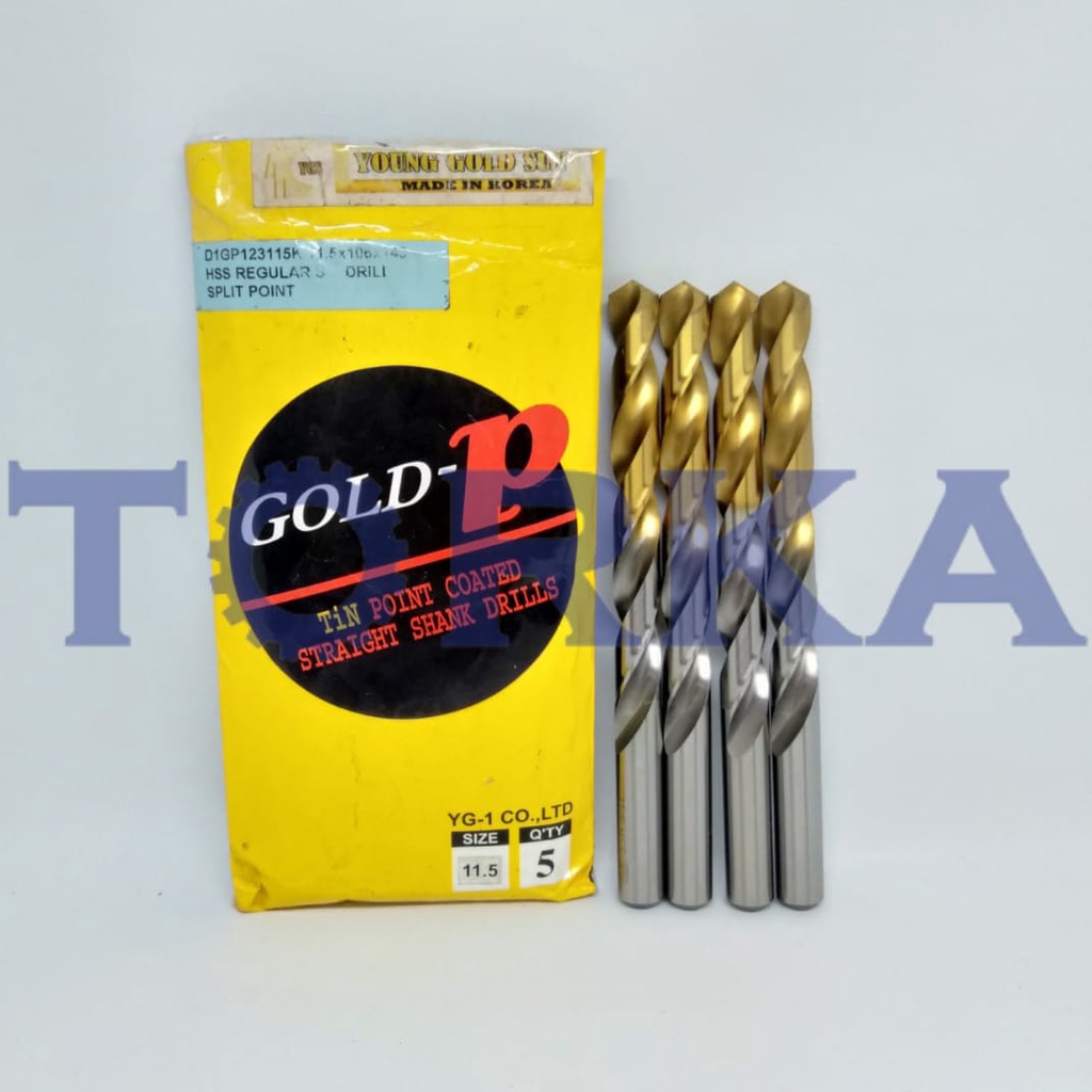 Jual Mata bor besi YG 1 ukuran 11,5mm Mata Bor Stainless Mata Bor Kayu | Shopee Indonesia