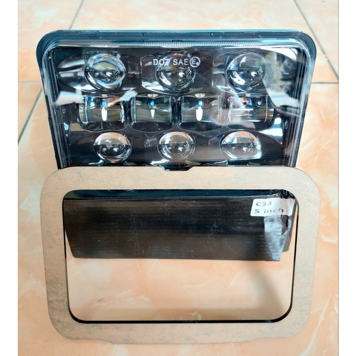 Jual Lampu led daymaker plus sekat akrilik untuk lampu kotak 5T5 rx ...