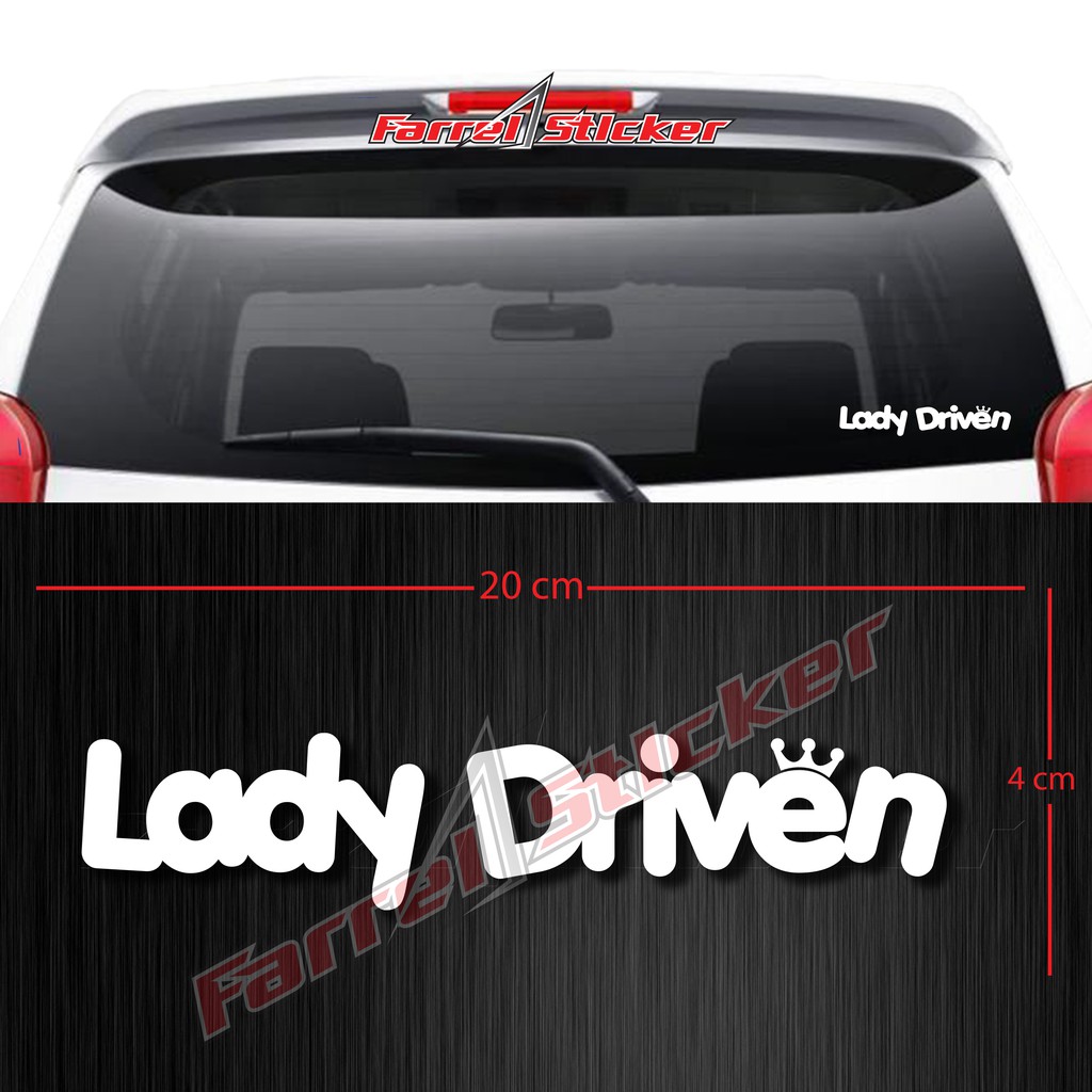 Jual stiker pengemudi wanita sticker lady driven | Shopee Indonesia