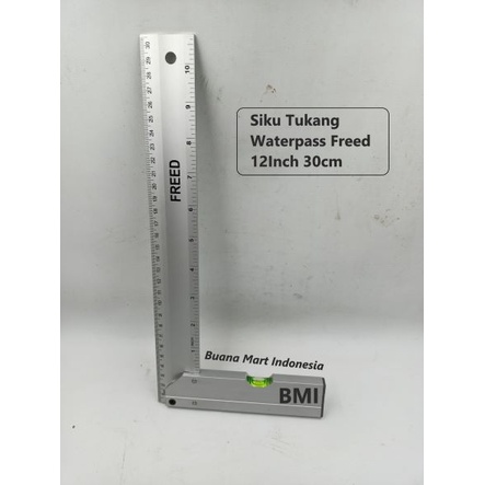 Jual Siku Tukang Waterpass 12 Inch 30CM FREED | Penggaris Ukur Sudut ...