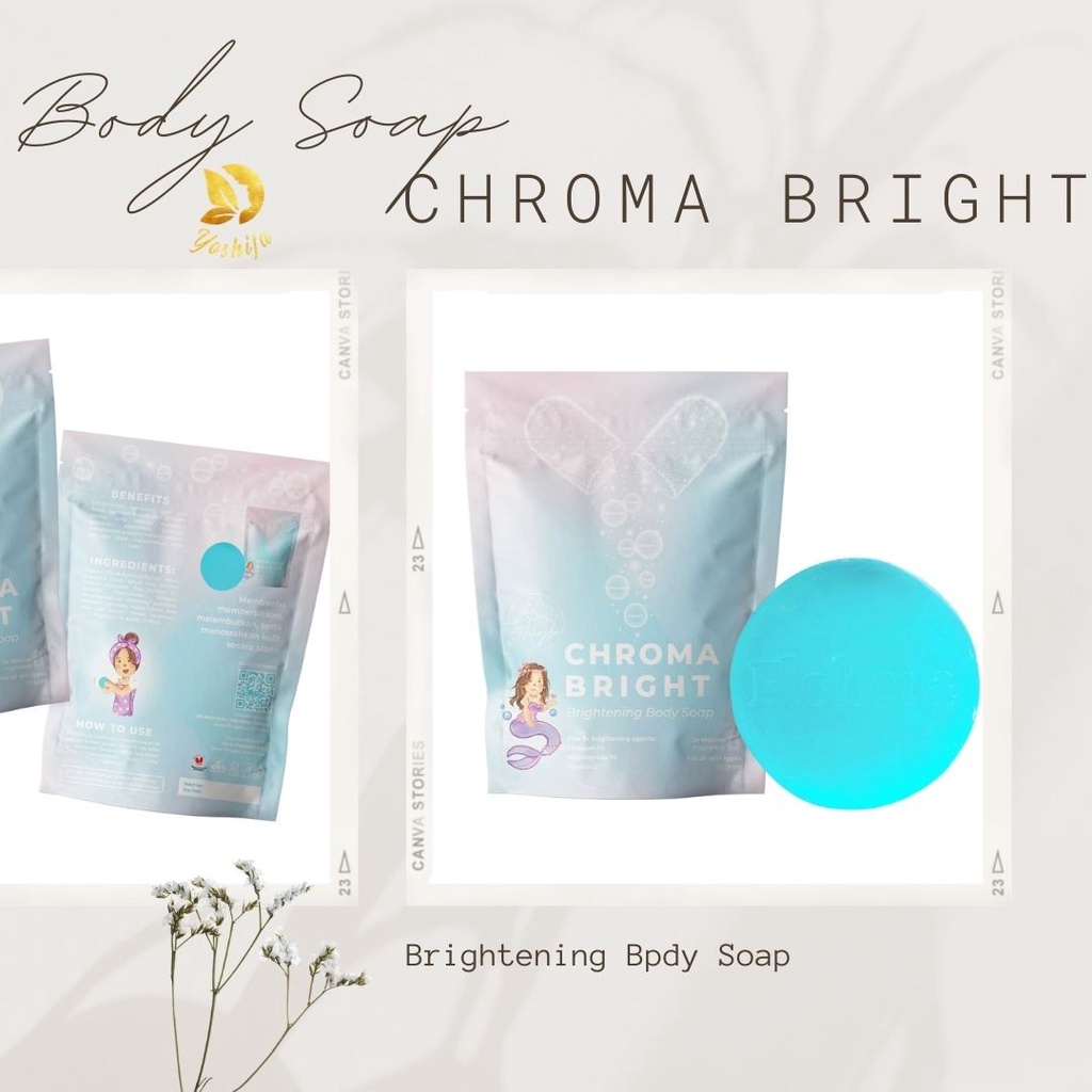 Jual FLOHERA CHROMA BRIGHT Brightening Body Soap | Shopee Indonesia