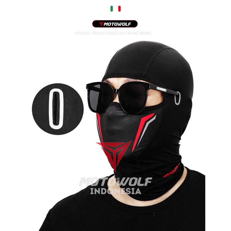 Jual Balaclava Motor Motowolf Four Season 1919 | Shopee Indonesia
