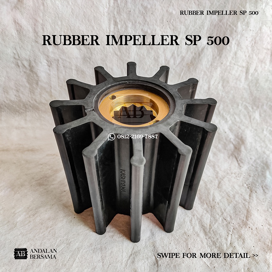 Jual Rubber Impeller SP 500 | Sea Water Pump | Yanmar, Mitsubishi ...
