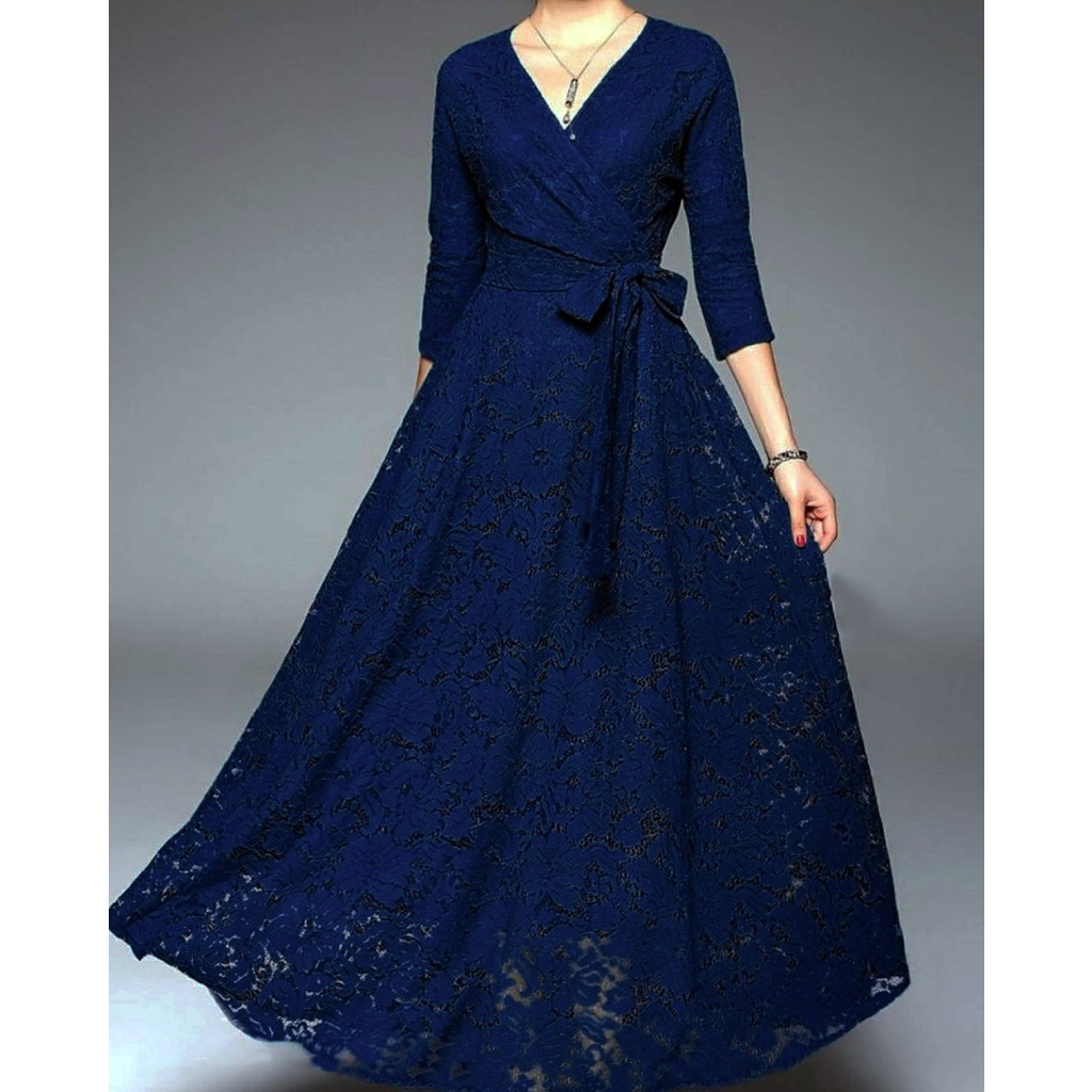 Jual MAXI ICHA M/L DRESS BRUKAT MAXI WANITA DRESS KONDANGAN SERAGAM ...