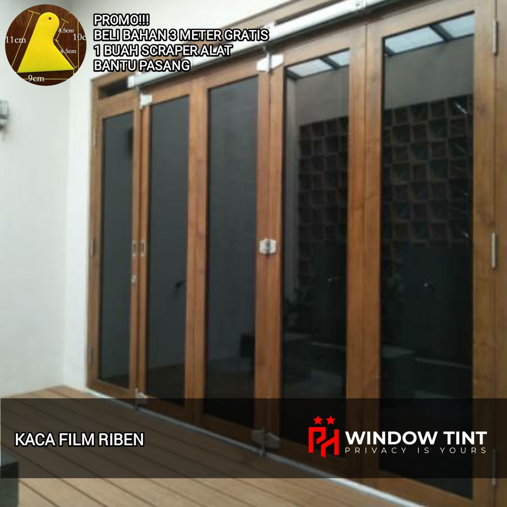 Jual Stiker Kaca Film Riben Warna Hitam untuk Jendela Rumah | Shopee Indonesia
