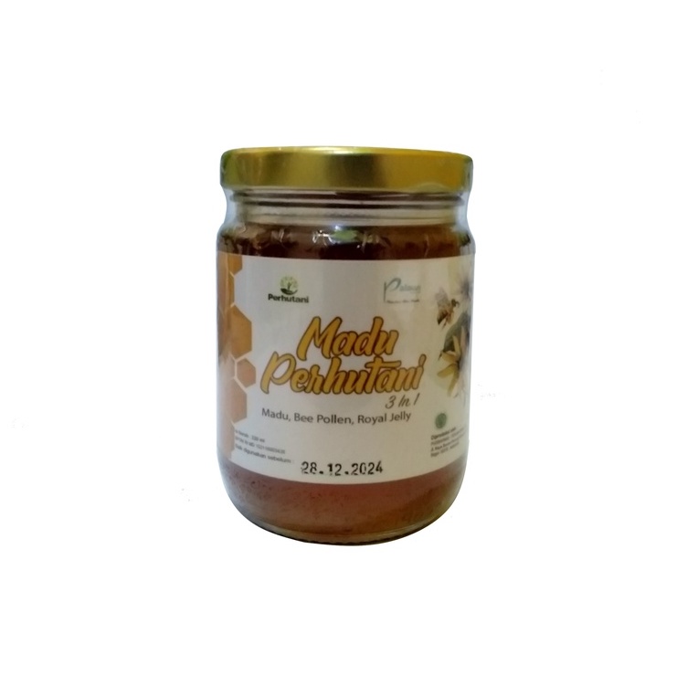 Jual Madu Perhutani 3 in 1 (Madu, Bee Pollen, Royal Jelly) 220 ml ...