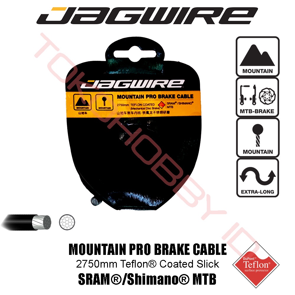 Jual JAGWIRE 94TC2750 Mountain Pro Brake Cable Kabel Inner Rem Teflon ...