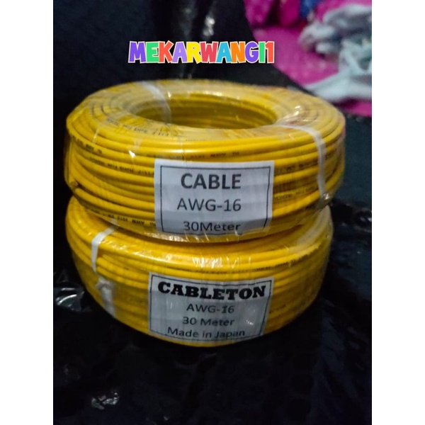 Jual Kabel awg 16 panjang 30meter 600v AC/DC Made in japan | Shopee Indonesia
