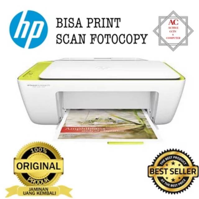 Jual printer hp deskjet 2135 bisa print scan fotocopy foto copy ink advantage all in one printer ...