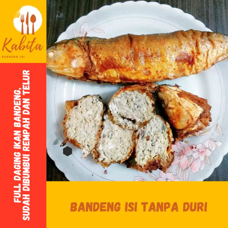 Jual Bandeng Isi Tanpa Duri/Kabita Bandeng Isi + Sambal Korek Pedas ...