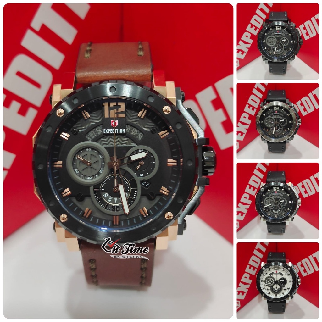 Jual Expedition Exp E 6402 MCL Kulit Jam Tangan Pria Ori | Shopee Indonesia