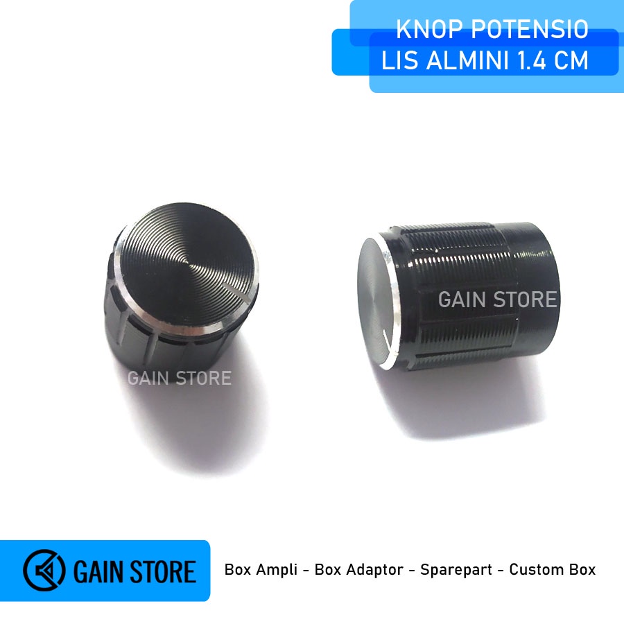 Jual KNOP POTENSIO ALUMINIUM ALMINI BOX AMPLI 1.4 CM | Shopee Indonesia