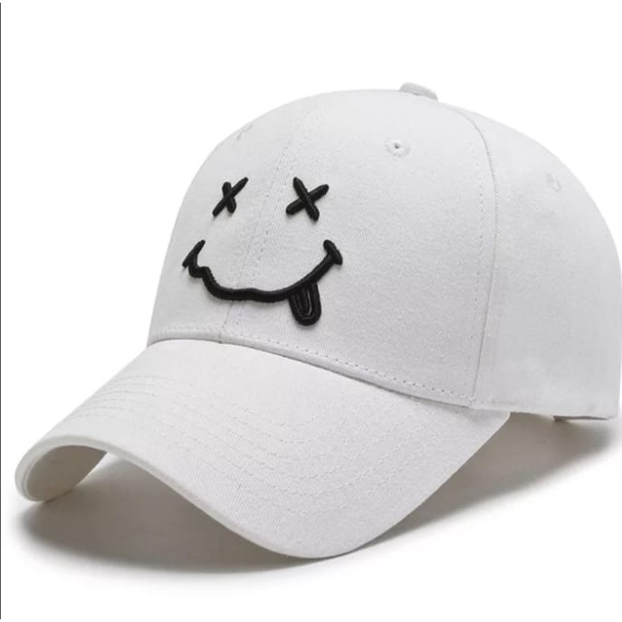 Jual topi baseball dewasa premium unisex / topi bebek / topi smile ...