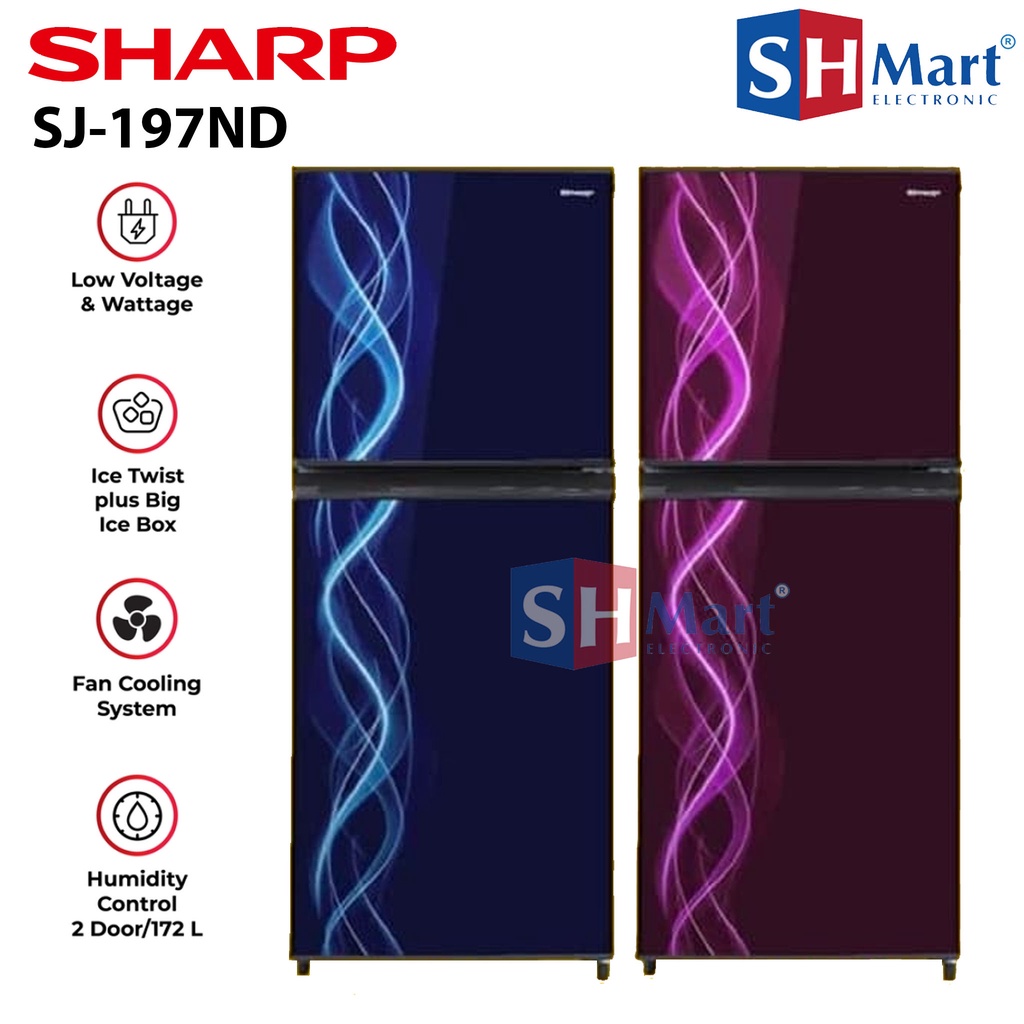 Jual KULKAS SHARP 2 PINTU KAPASITAS 152 LITER NO FROST SJ-197ND ...