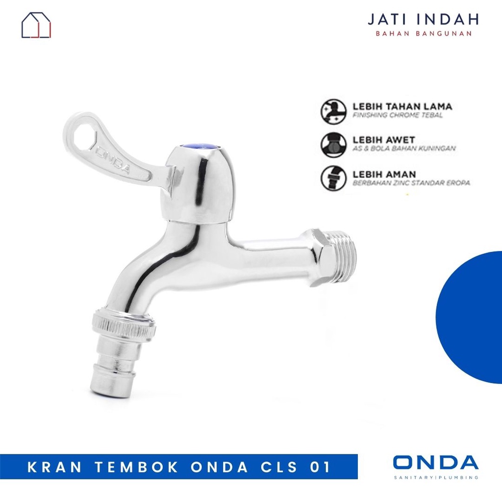 Jual ONDA Kran Air Tembok / Taman Chrome CLS 01 02 03 04 1/2" (Keran) | Shopee Indonesia
